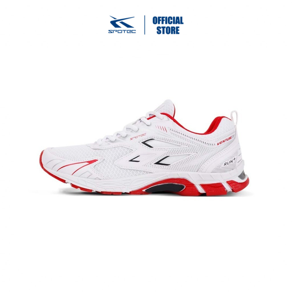 Jual Spotec Running Venture Sepatu Lari Pria Wanita - Putih Merah ...
