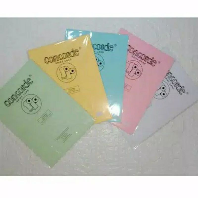 Jual Concorde brief card A4 160 gram (210 x 297mm) BRIEF CARD | Shopee ...
