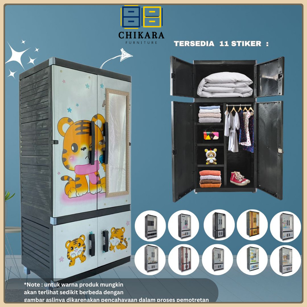 Jual CHIKARA | MR PLAS GANTUNG STICKER STANDAR KUNCI cermin lemari ...