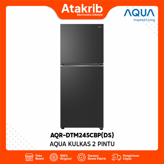 Jual AQUA KULKAS 2 PINTU AQR-DTM245CBP(DS) Turbo Cooling 185 Liter | Shopee Indonesia