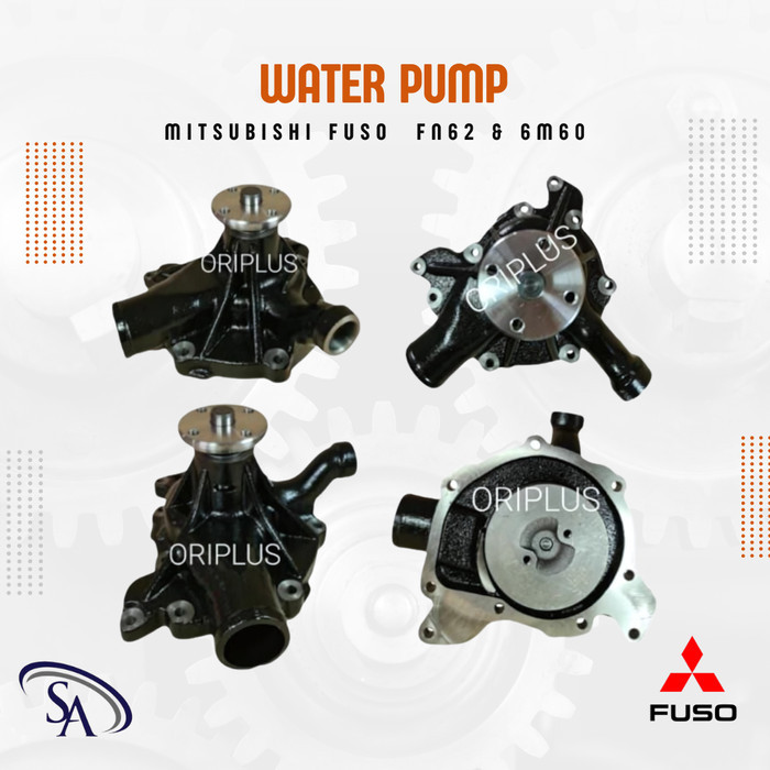 Jual Water Pump Mitsubishi Fuso FN62 & 6M60 Pompa Air Oriplus Import ...