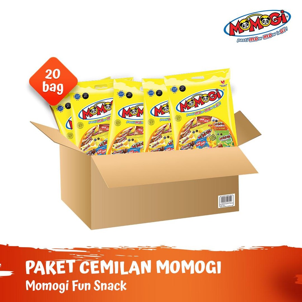 Jual Momogi Fun Snack (1 Karton @ 20 Bag) | Shopee Indonesia