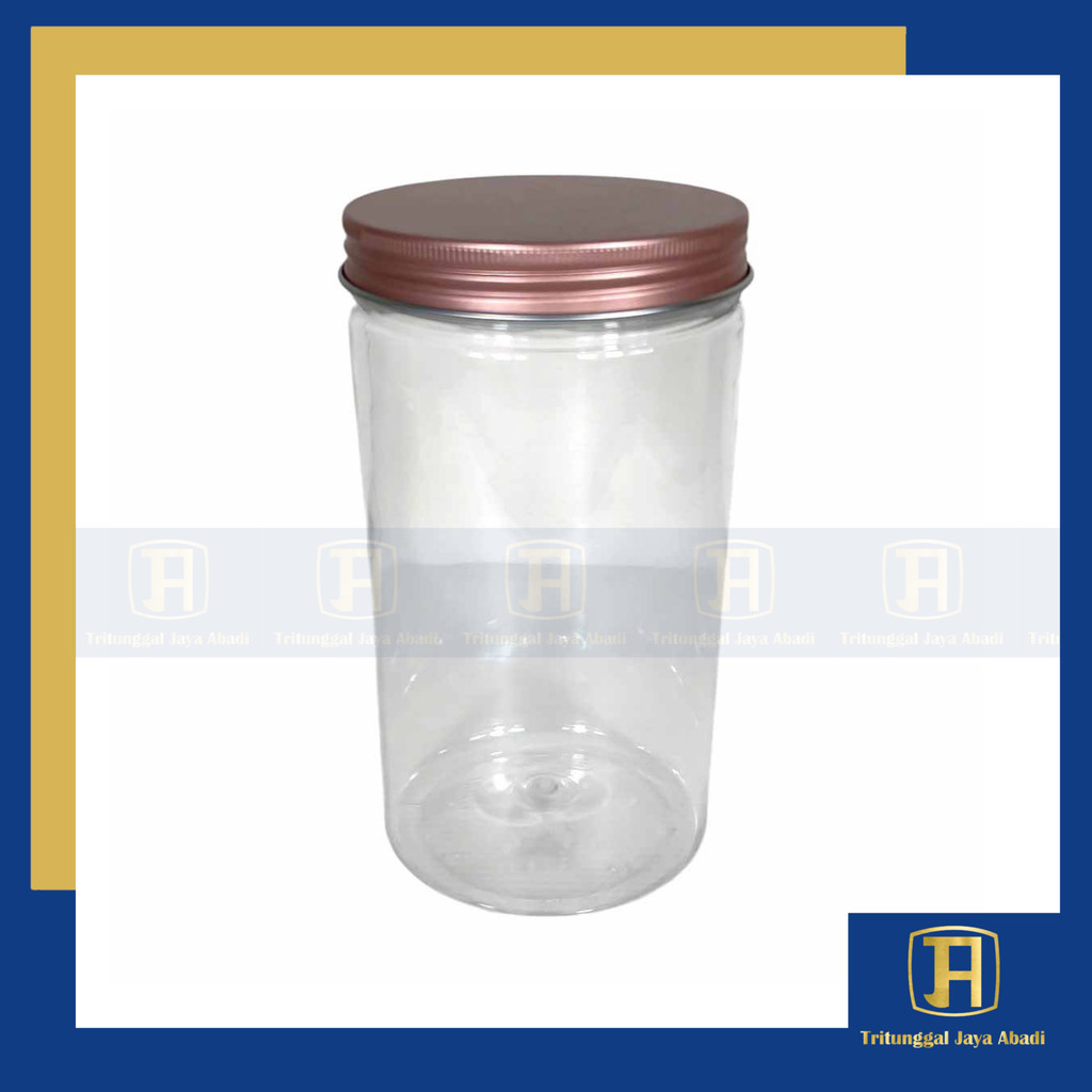 Jual Toples Tabung Silinder 1000ml PET Tutup Aluminium Rose Gold SS ...
