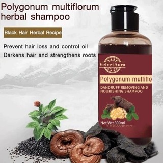 Jual 300ml Shampo Penghilang Uban Permanen Penghitam Black Herbal ...