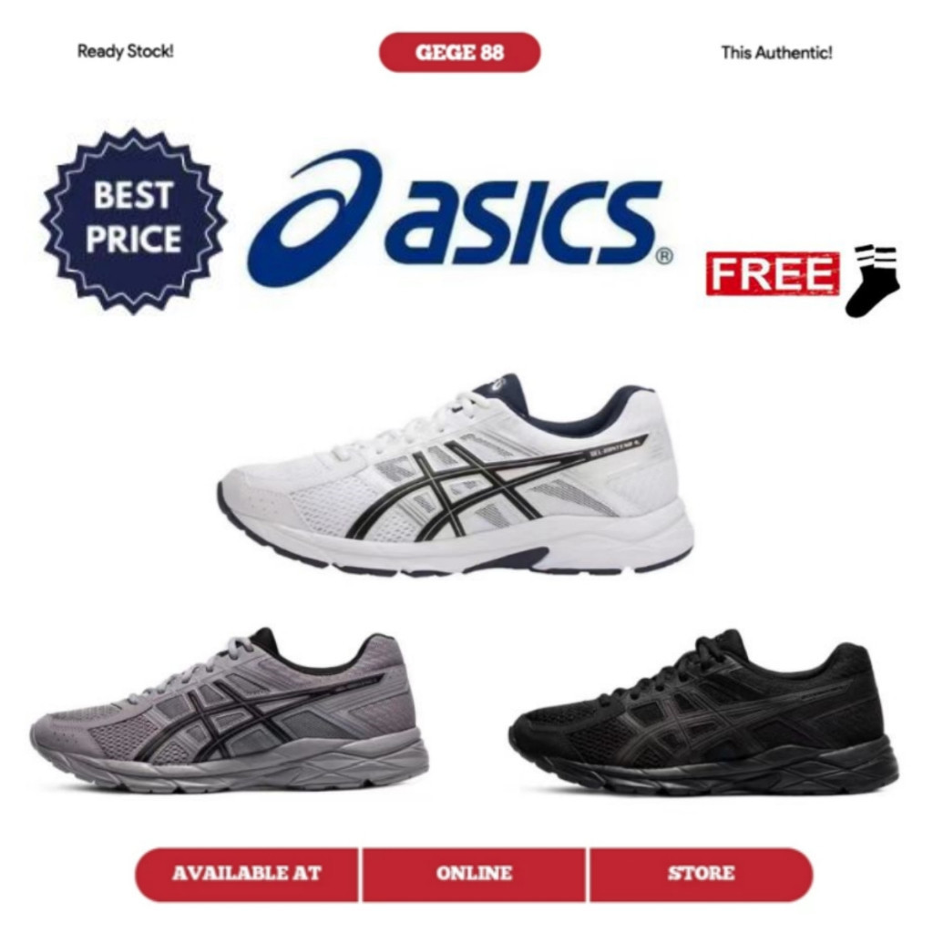 Jual Asics Gel-Contend 4 Sepatu lari low-top berkantong anti-selip ...