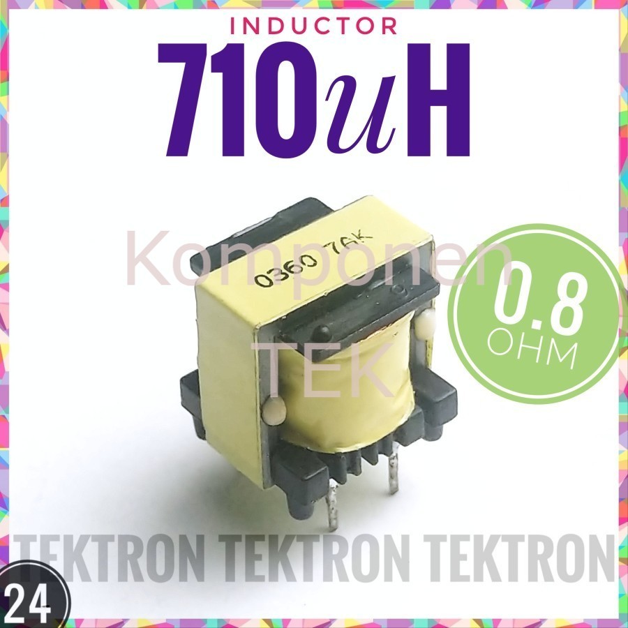 Jual Induktor 710uH +- 20% Inductor RFC 0.71mH 0.7mH 700uH Bentuk Transformer Trafo Filter 0 ...
