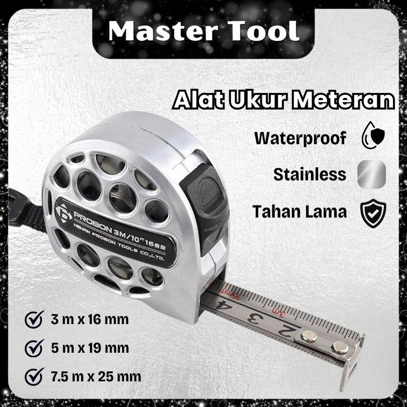 Jual Master Tool ⭐Garansi 1 Tahun⭐ Alat Ukur Meteran Roll ABS 3m/5m/7 ...