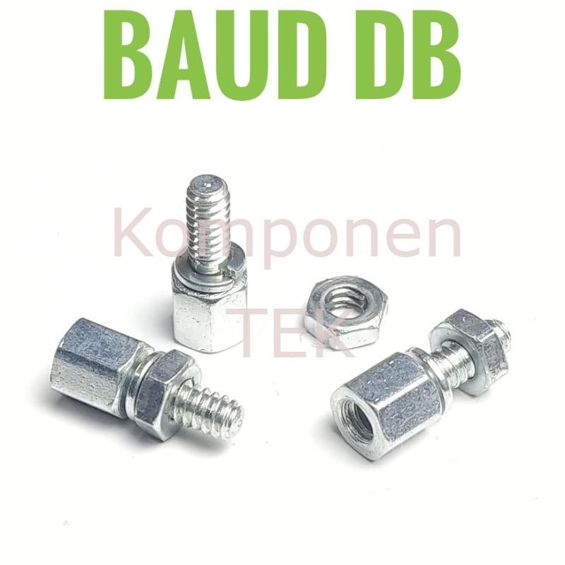 Jual Mur Baud DB, (mur lokal), DB9 DB15 DB25 VGA NUT BOLT VGA | Shopee ...