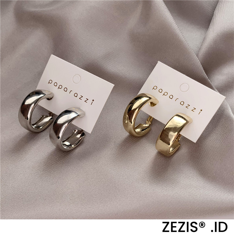 Jual 【Zezis】Kepribadian minimalis anting-anting cermin logam anting ...