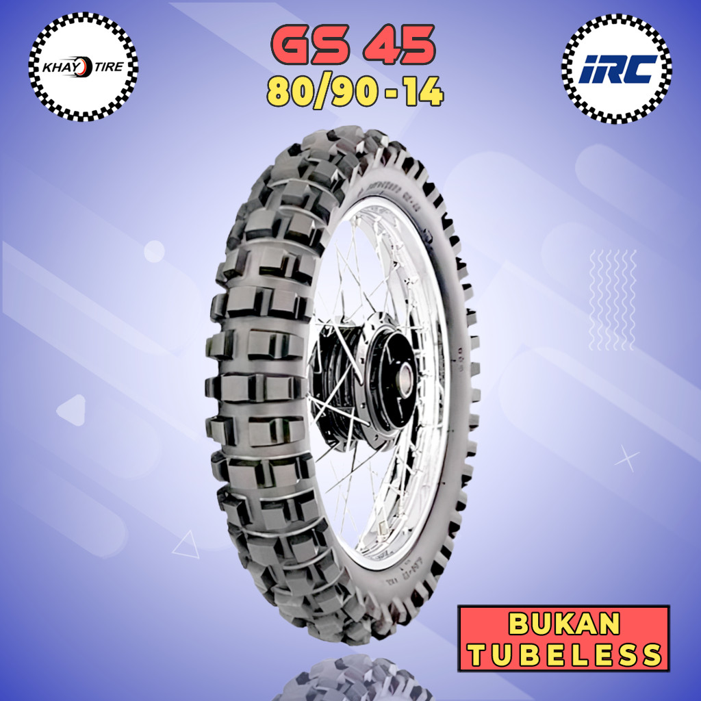 Jual Ban Motor Trail Matic IRC GS45 80/90 Ring 14 Bukan Tubeless ...