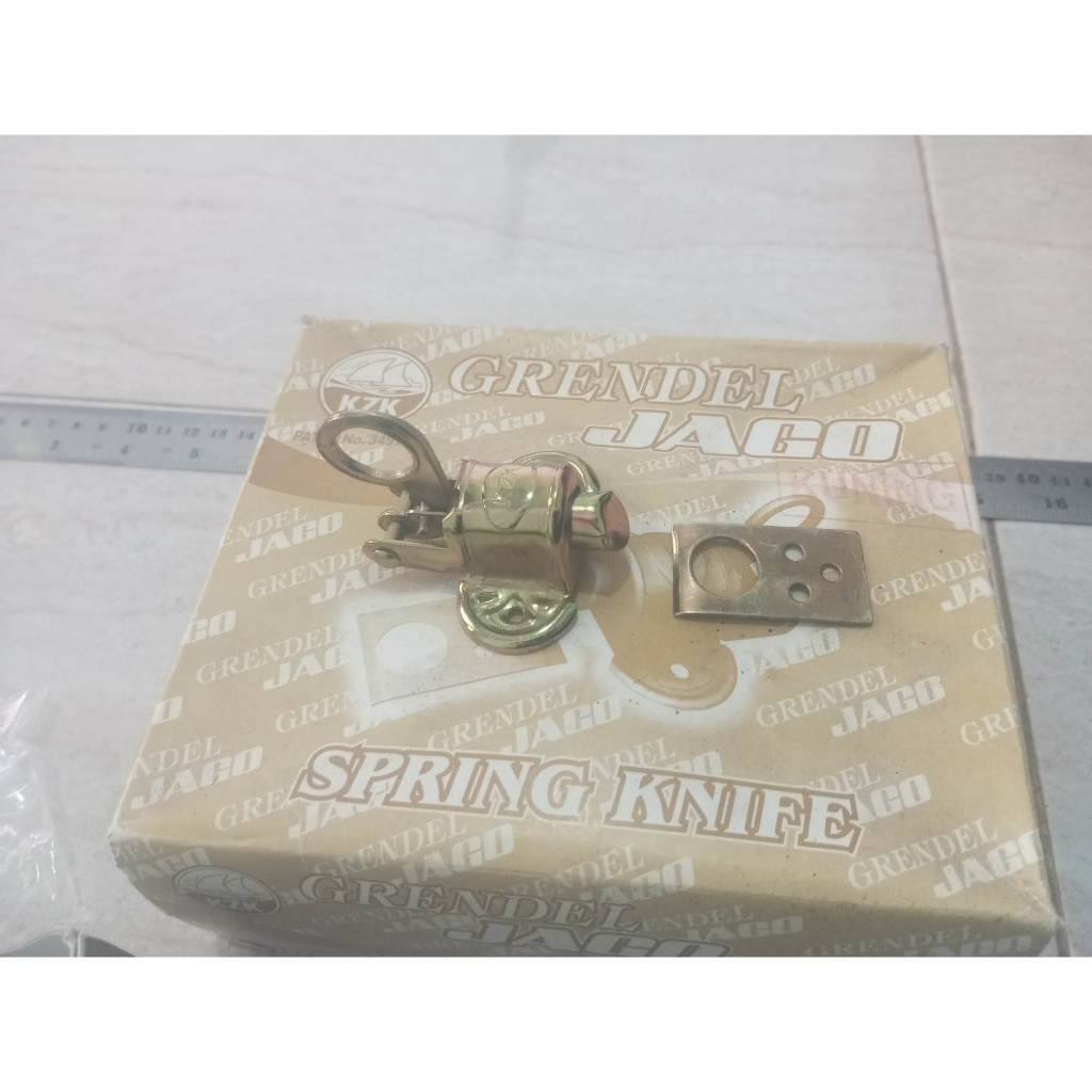 Jual SPRING KNIFE KZK JAGO KUNING / SLOT JENDELA / SELOT PINTU / KUNCI ...