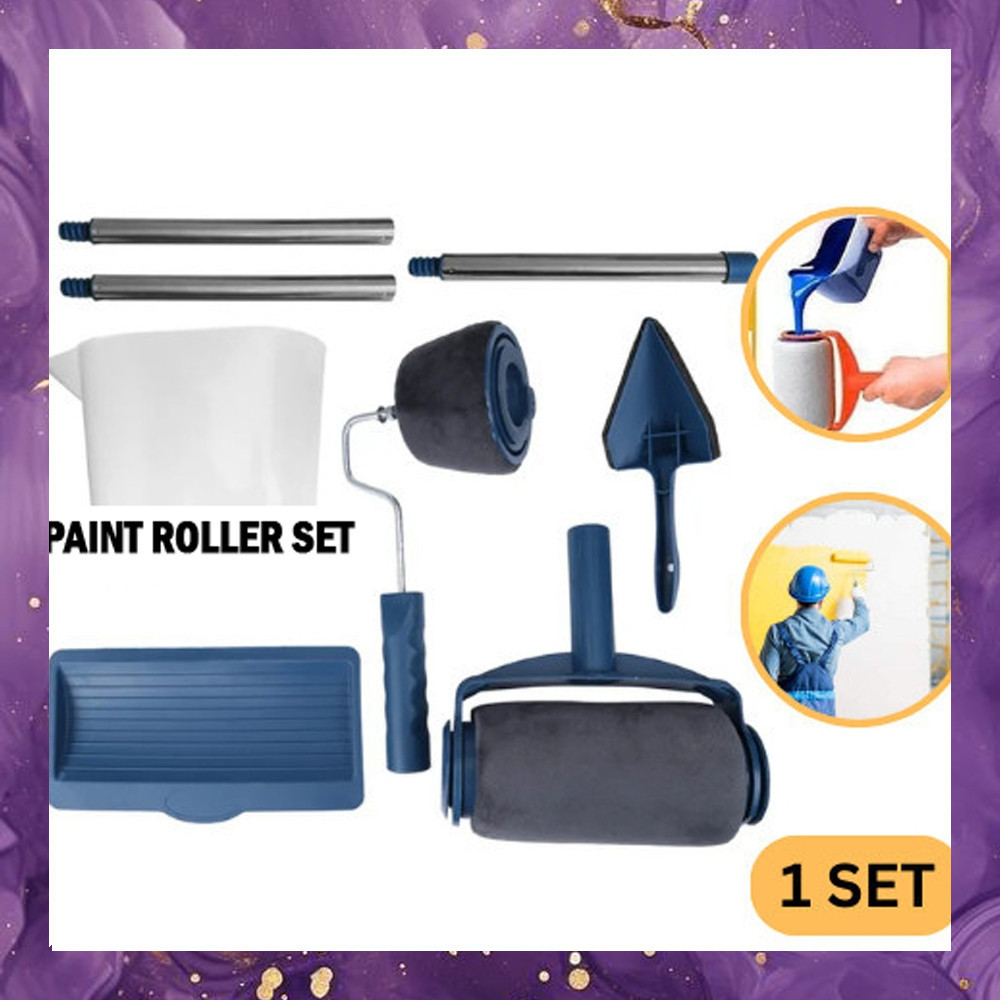 Jual (SBA) Paint Roller KUAS CAT Dinding Set Smart Roll Brush Cet Rumah ...