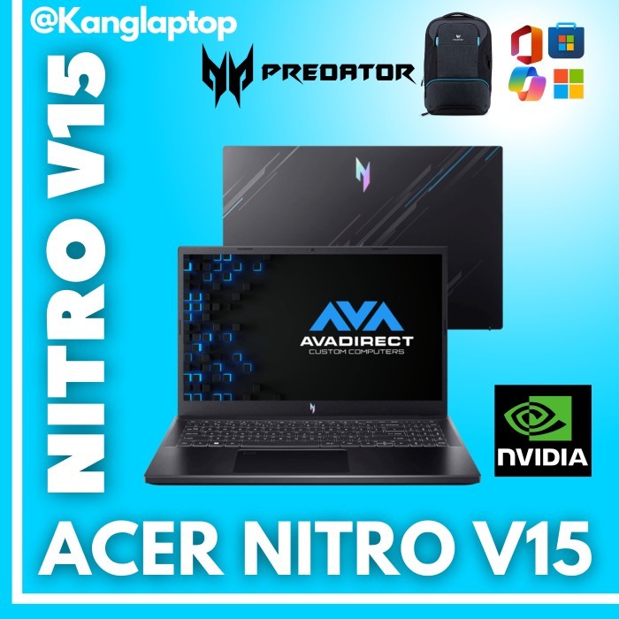 Jual Acer Nitro V15 Nvidia RTX 2050 4GB 512GB SSD Win11+OHS 15.6 FHD ...
