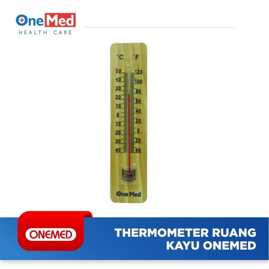 Jual Onemed Thermometer Ruangan Dinding Alat Pengukur Suhu Ruangan Kayu ...