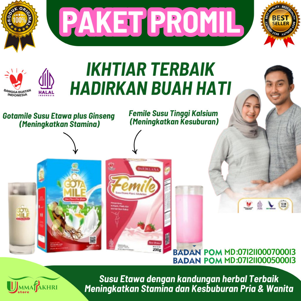 Jual FEMILLE DAN GOTAMILE Susu Etawa Promil kesuburan Pria dan Wanita 200g Enak dan Sehat ...