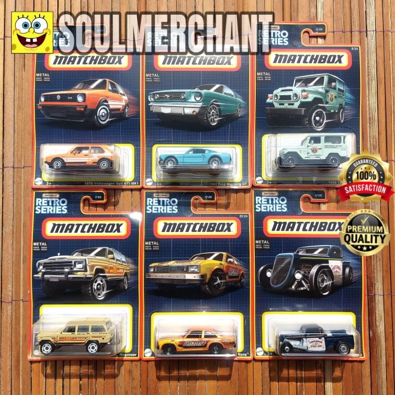 Jual MATCHBOX RETRO SERIES 1979 CHEVY NOVA 1965 FORD MUSTANG GT 1935 ...