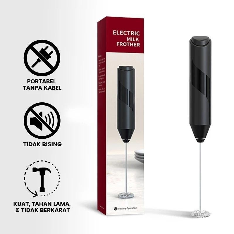 Jual Hand Mixer Whisker Pengocok Susu Milk Frother Portable Foam Kopi ...