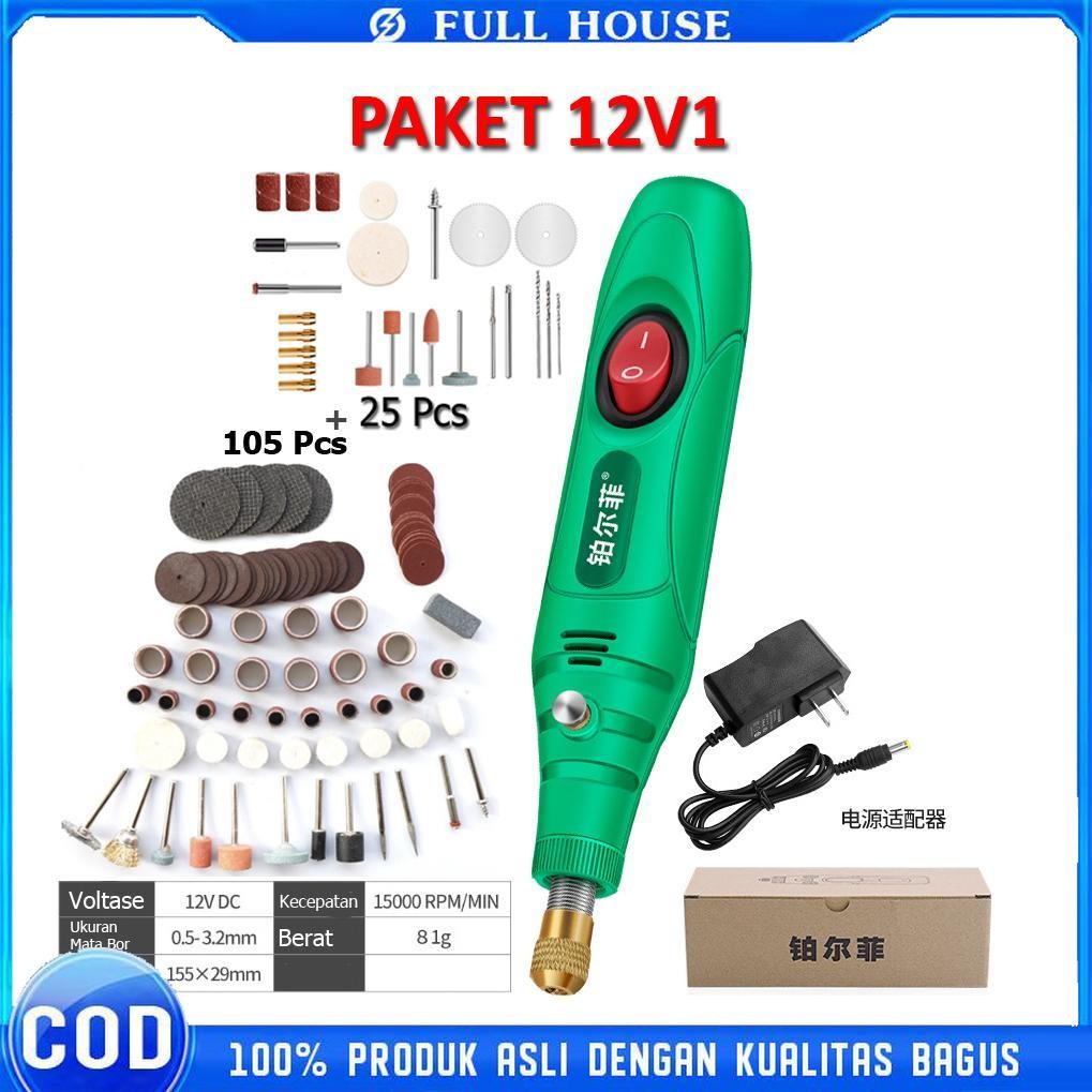 Jual Full House！ Bor Mini 12V DC 15000 RPM Mini Drill Electric Engraver ...
