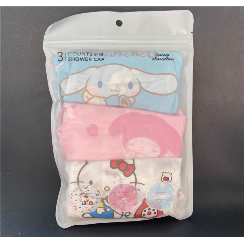 Jual Miniso X sanrio shower cap 1plastik ( 3 pcs ) | Shopee Indonesia