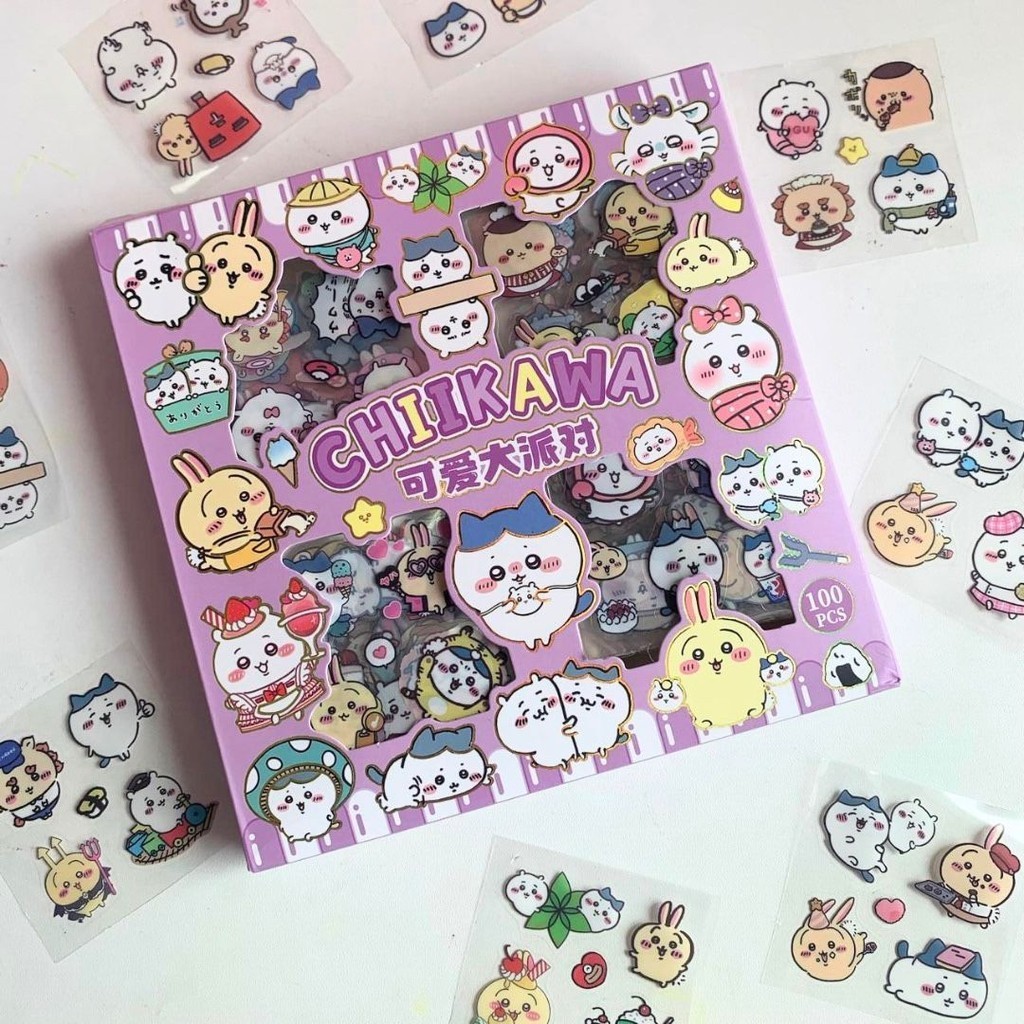 Jual CHIIKAWA STICKER BOX ISI 100 PCS stiker BERGAMBAR | Shopee Indonesia