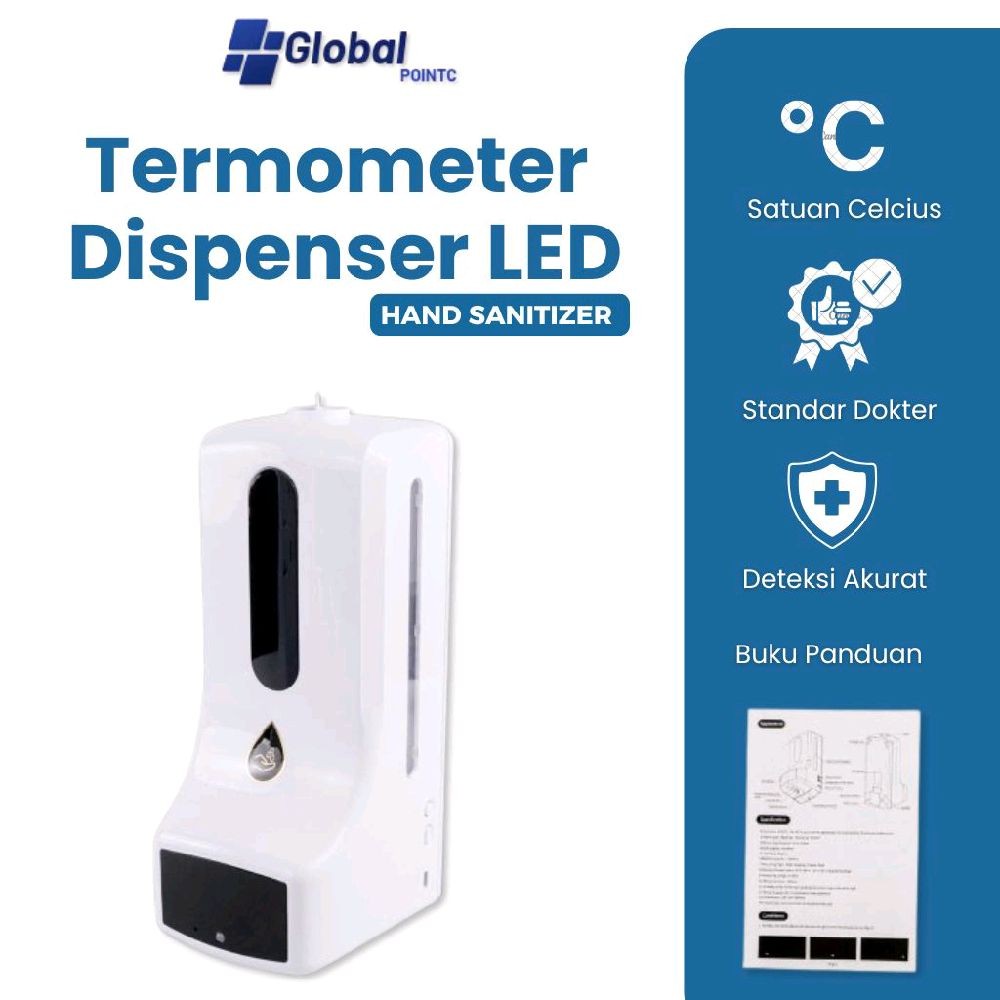 Jual Thermometer Digital Non Contact Dispenser / Termometer Dinding ...