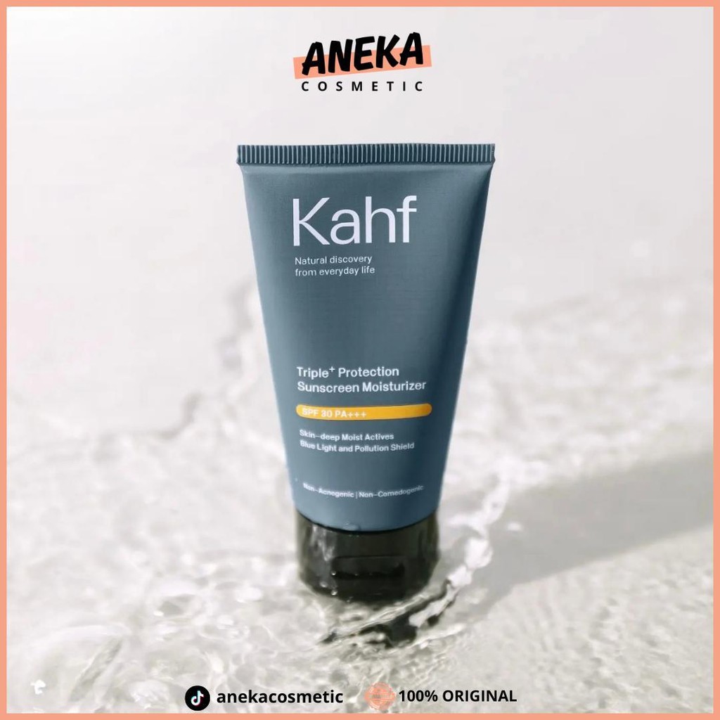 Jual Kahf Triple+ Protection Sunscreen Moisturizer SPF 30 PA+++ 30 ml ...