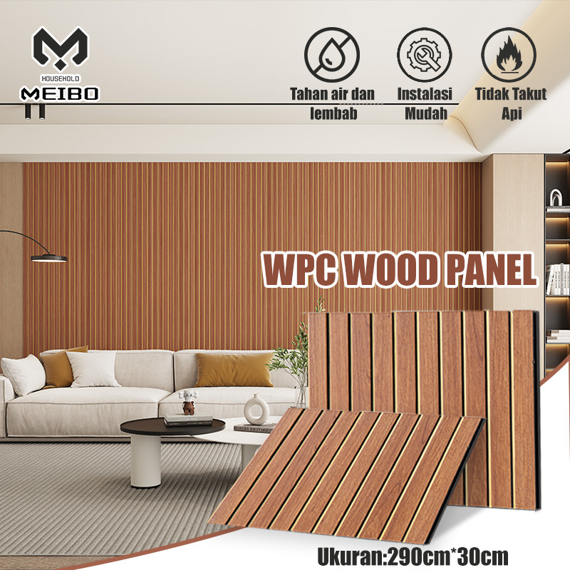 Jual WALL PANEL PVC / Wood WPC Wall Panel 2.9Meter*30Cm Dekorasi Dinding Anti Rayap Dan Anti Air ...