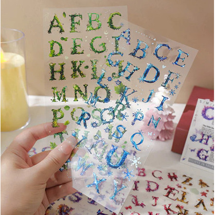 Jual Sticker Alphabet MYTH GARDEN EDITION Stiker Huruf Deco Waterproof ...