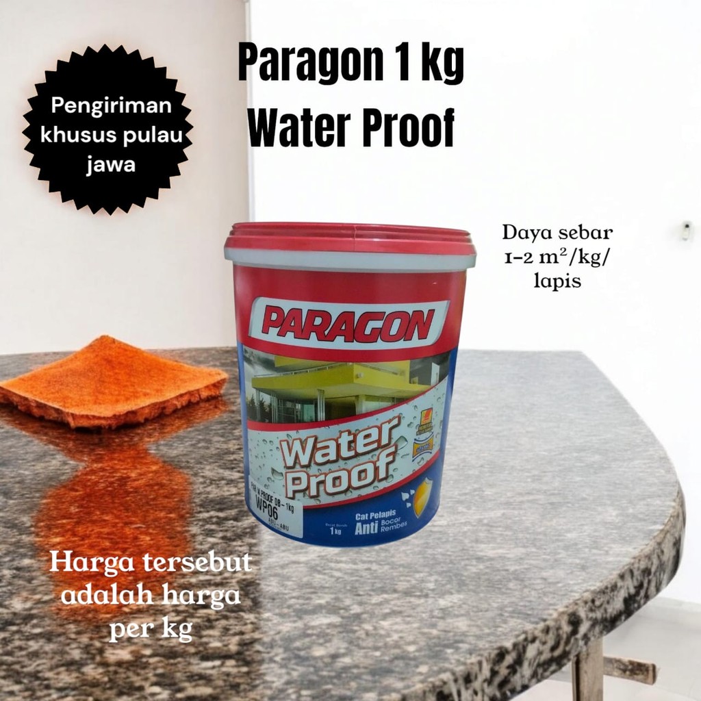 Jual Cat Tembok PARAGON Waterproof - Pelapis Elastis Anti hujan bocor ...