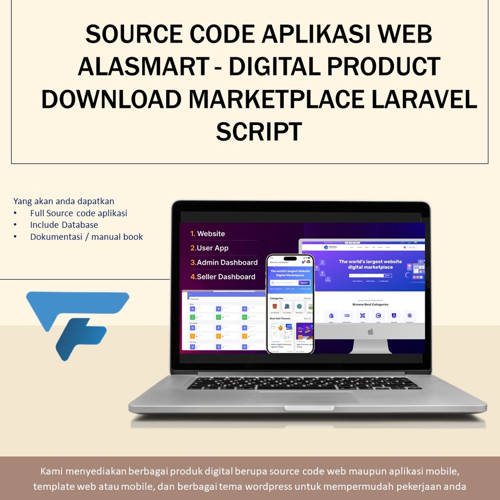 Jual SOURCE CODE APLIKASI WEB ALASMART - DIGITAL PRODUCT DOWNLOAD MARKETPLACE LARAVEL SCRIPT ...