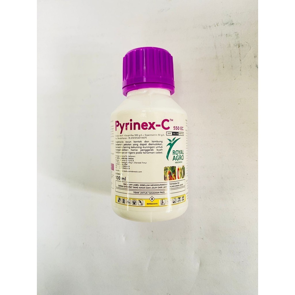 Jual Insektisida PYRINEX-C 550 EC dr ROYAL AGRO 100 ml | Shopee Indonesia