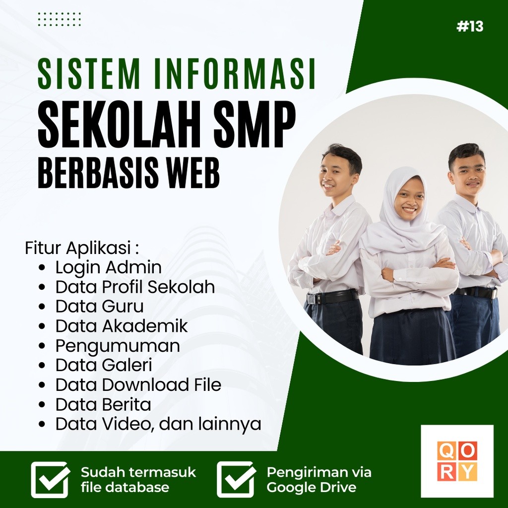 Jual Source Code Program Aplikasi Sistem Informasi Sekolah SMP Berbasis Web Framework ...