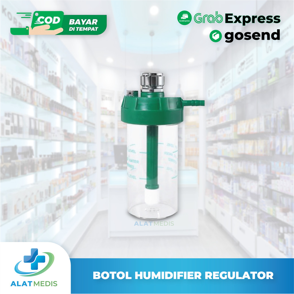 Jual Botol Humidifier Regulator Oksigen / botol Regulator | Shopee ...