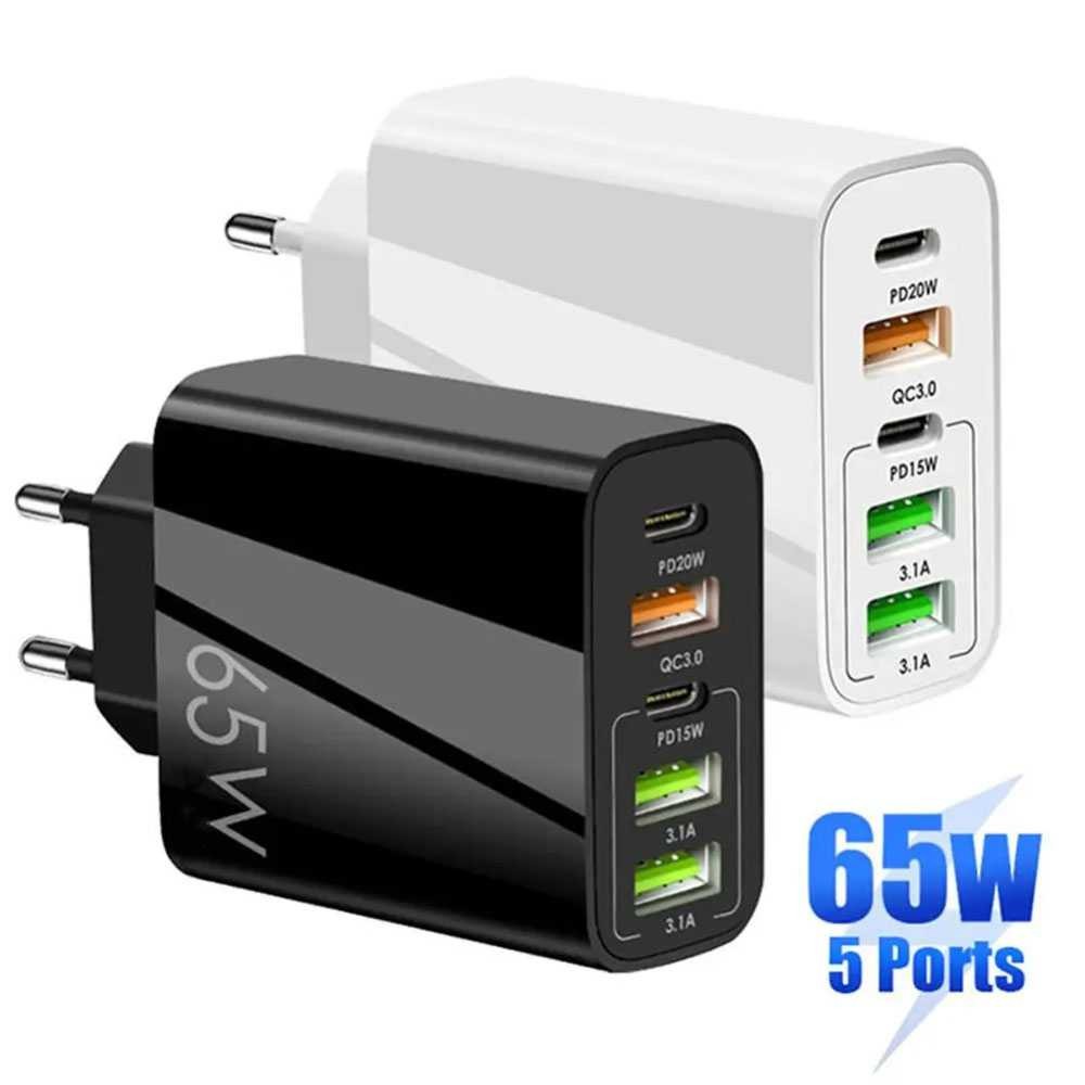 Jual OLAF Kepala Charger Fast Charging Multi Port QC3.0 PD 65W - F002 ...