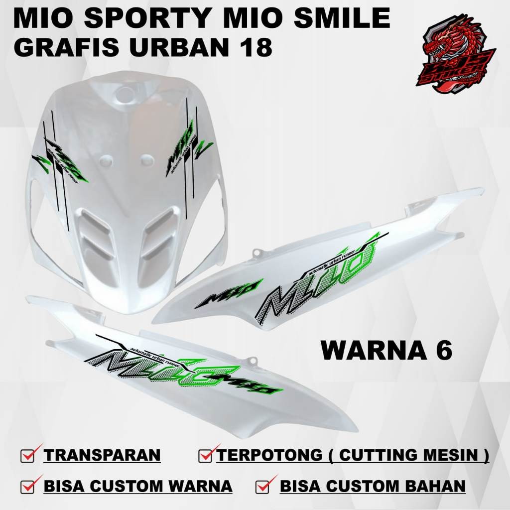 Jual Sticker Striping yamaha mio sporty mio smile motif urban 18 ...