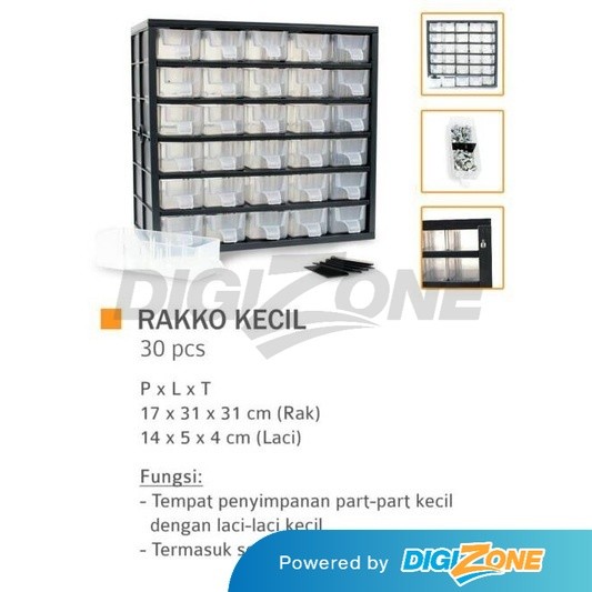 Jual Rak PLASTIK RAKO Laci Ukuran Kecil isi 30 Laci utk Simpan Part Kecil2. | Shopee Indonesia
