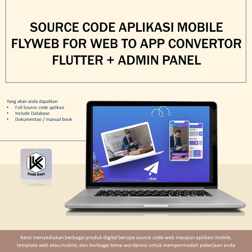 Jual SOURCE CODE APLIKASI MOBILE FLYWEB FOR WEB TO APP CONVERTOR FLUTTER + ADMIN PANEL | Shopee ...