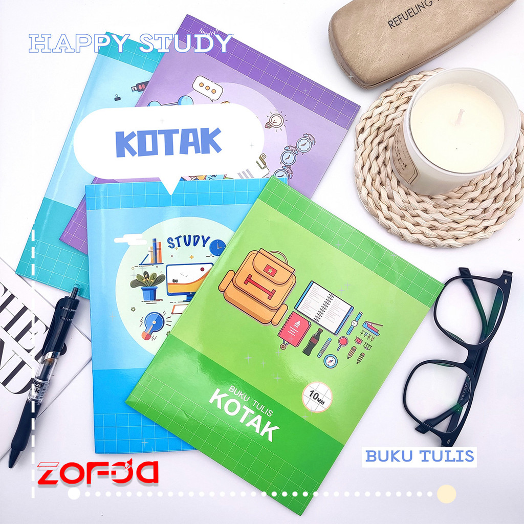 Jual 10*10mm Grid Notebook / Buku Tulis Kotak Kecil / Notebook ...