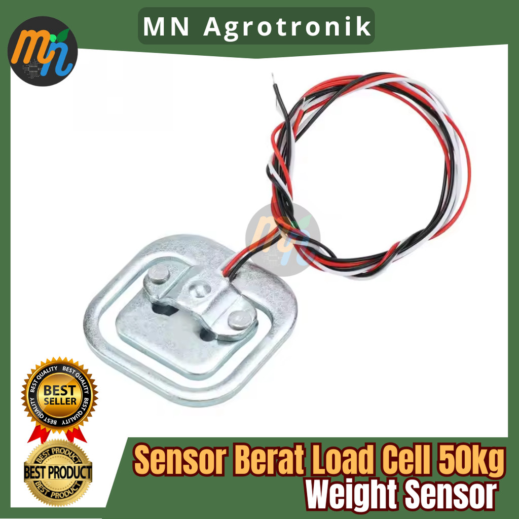 Jual Weight Sensor Berat Load Cell 50kg Half Bridge Timbangan Badan ...