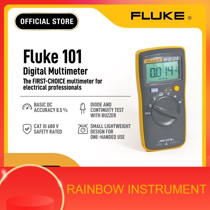 Jual FLUKE 101 Digital Multimeter CAT III 600V | Shopee Indonesia