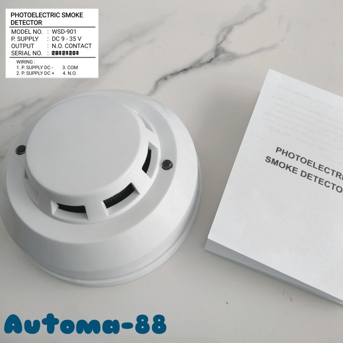 Jual GAE99 Smoke Detector 4 wire NO Normally Open DC 12V 24V Fire Alarm ...