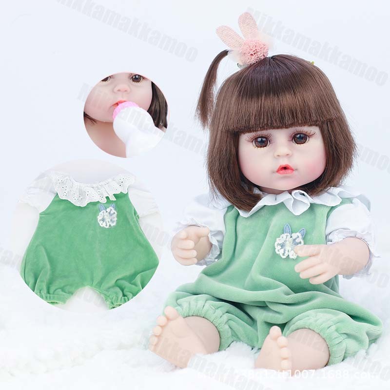 Jual 38cm Boneca Reborn Baby Alive Minum Pipis Silikon Mainan anak kado ...
