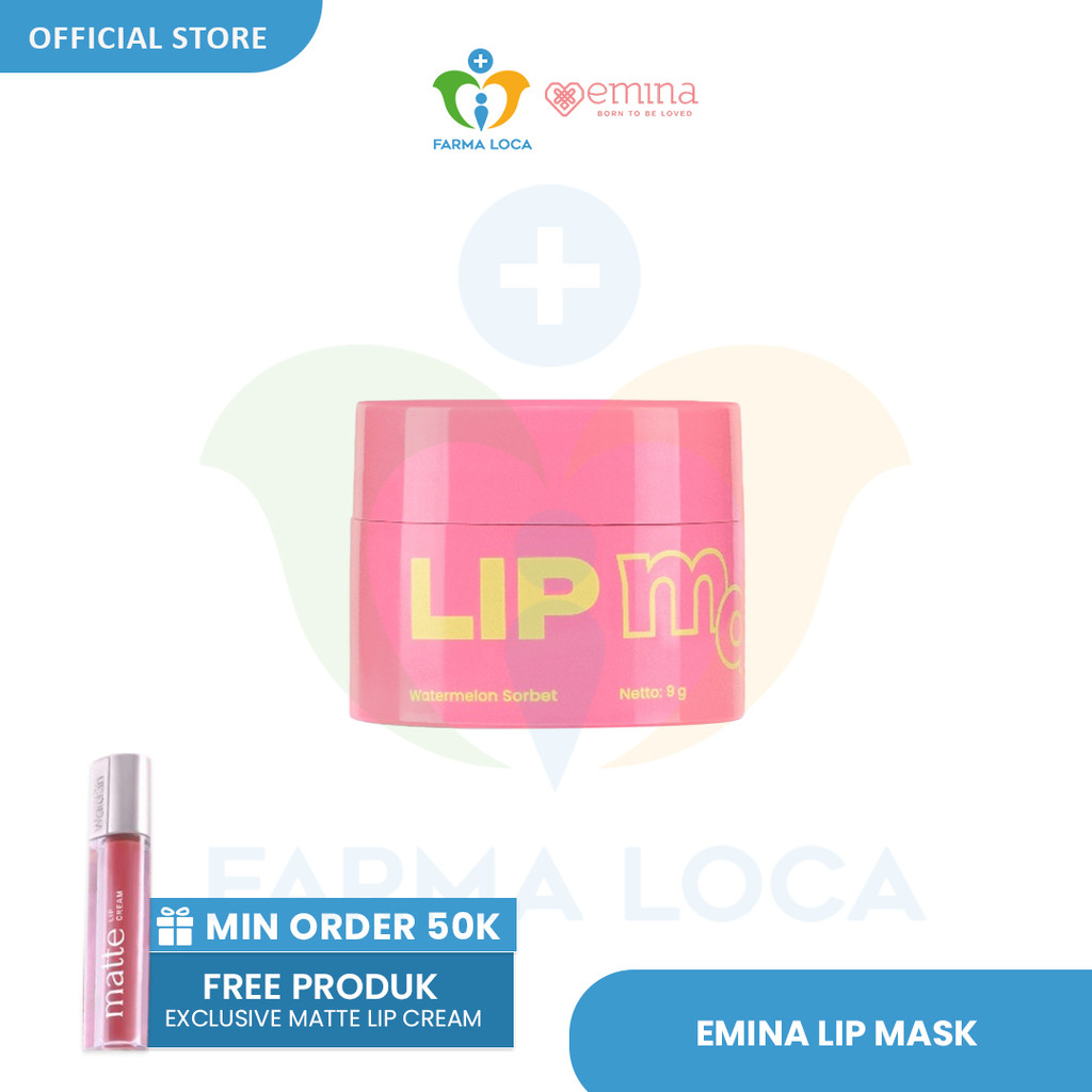 Jual Emina Lip Mask 9 g - Masker Perawatan Bibir Lembab, High-Moisture ...