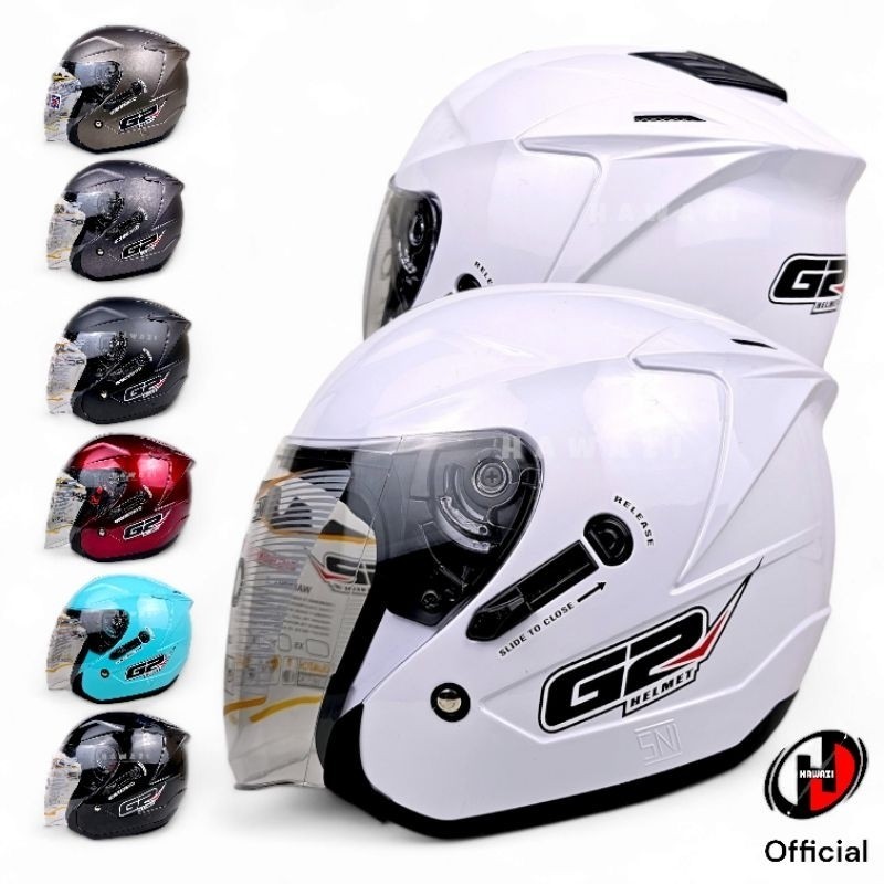 Jual HELM HALF FACE G2 OPTIMAX SOLID All Varian | Model Ink Dynamic ...