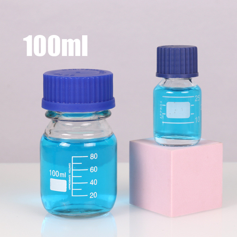 Jual 100ml Clear Botol Laboratory Reagent Botol Sampel Lab Botol Reagen ...