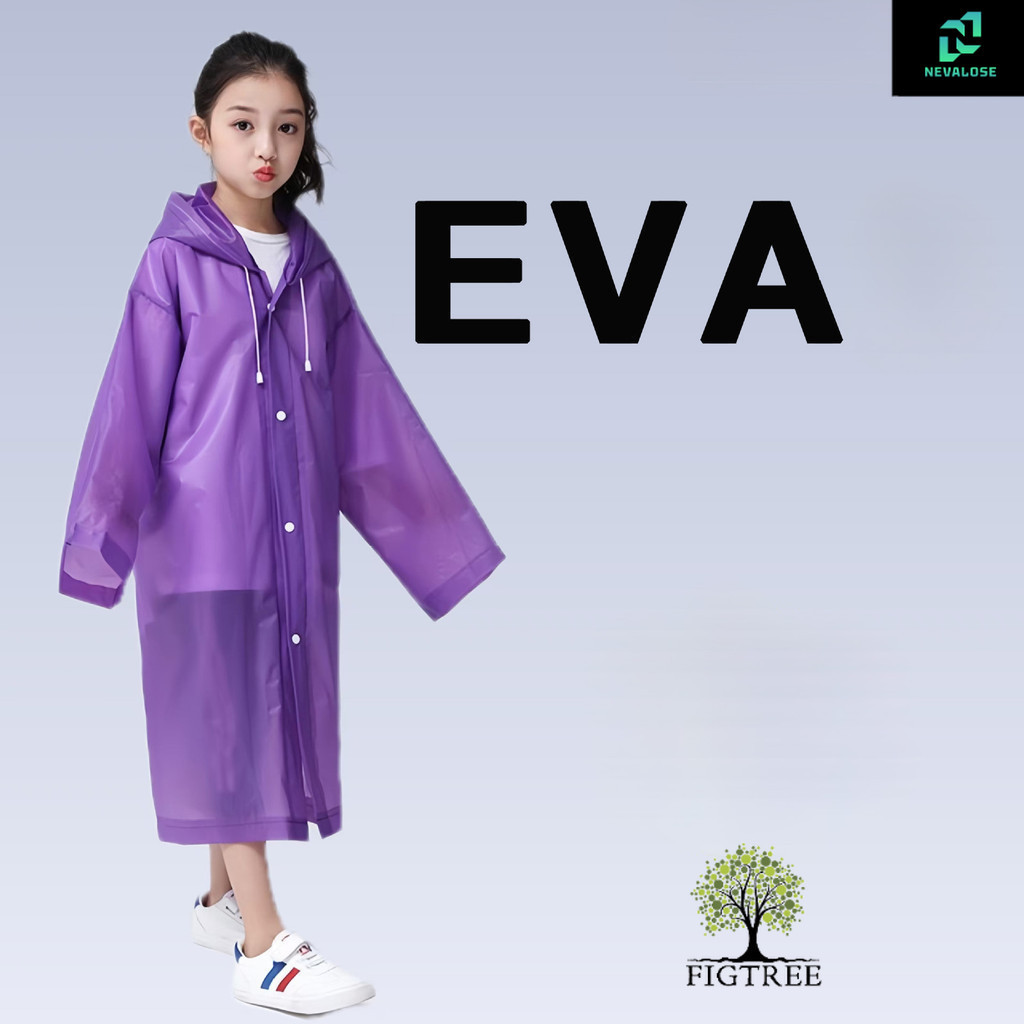 Jual Jas Hujan Anak EVA TK SD SMP Terusan Kancing Polos EVA Murah (5-12 Tahun) | Shopee Indonesia
