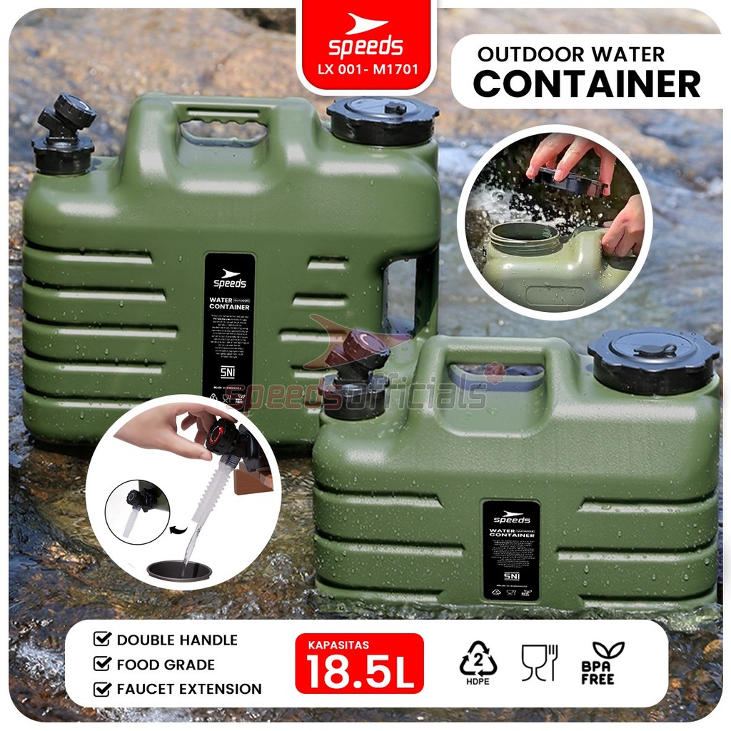 Jual SPEEDS Water Container 18.5L Food Grade Tank Galon Air Jerigen ...