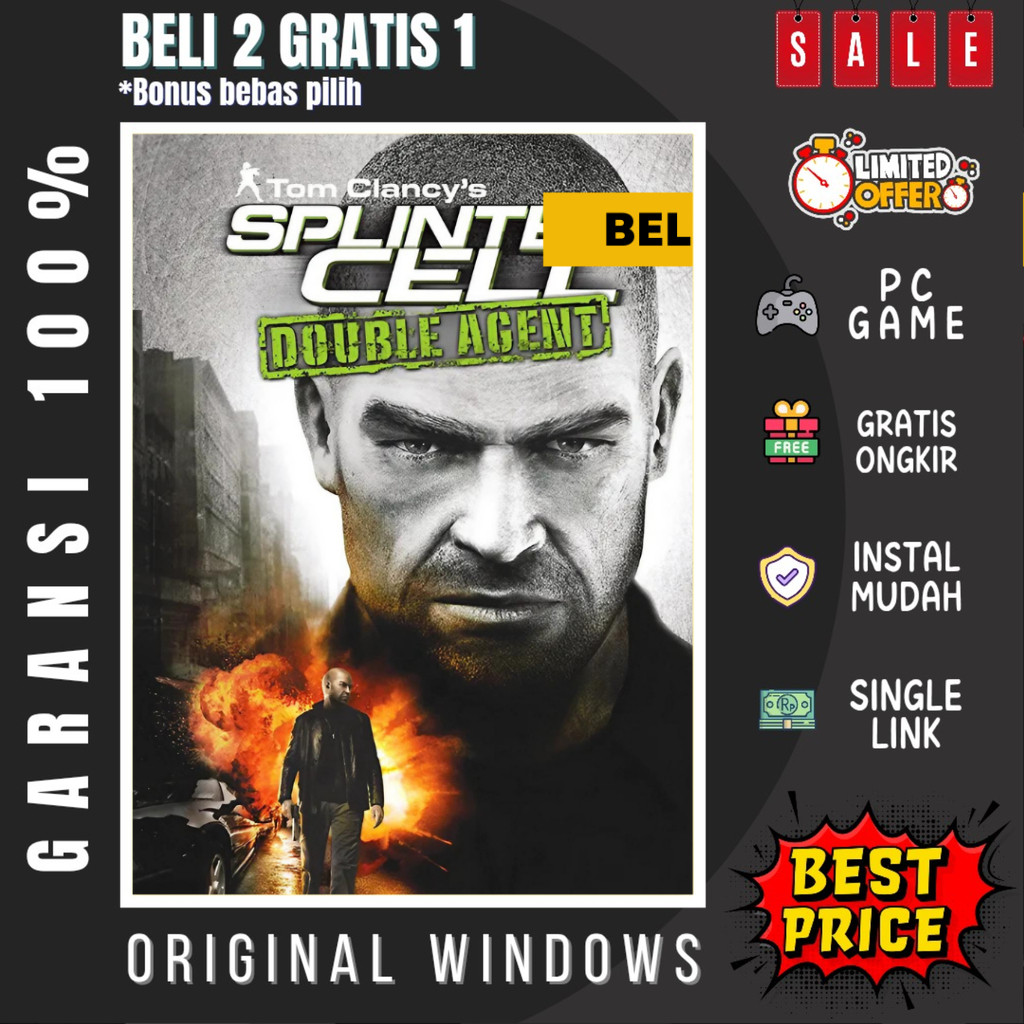 Jual TOM CLANCYS SPLINTER CELL DOUBLE AGENT - GAME PC - GAME LAPTOP ...