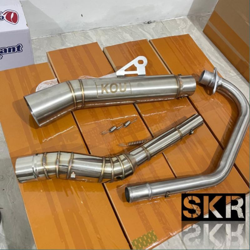 Jual kou mahachai 51mm conical open. spec exhaust pipe for tmx 125 155 ...