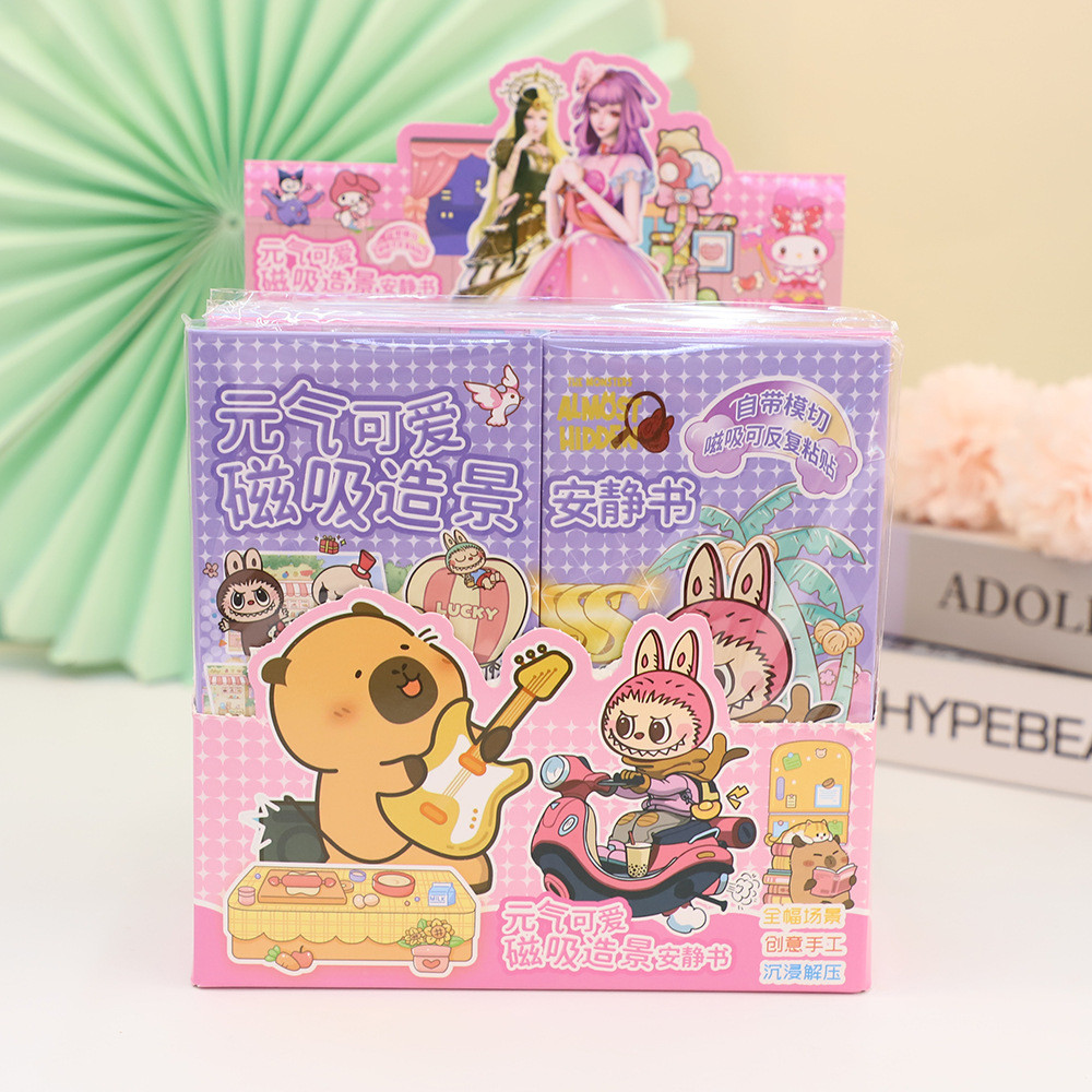 Jual Buku Magnet Anak - Labubu Capybara Magnetic Book - Mainan Edukasi ...